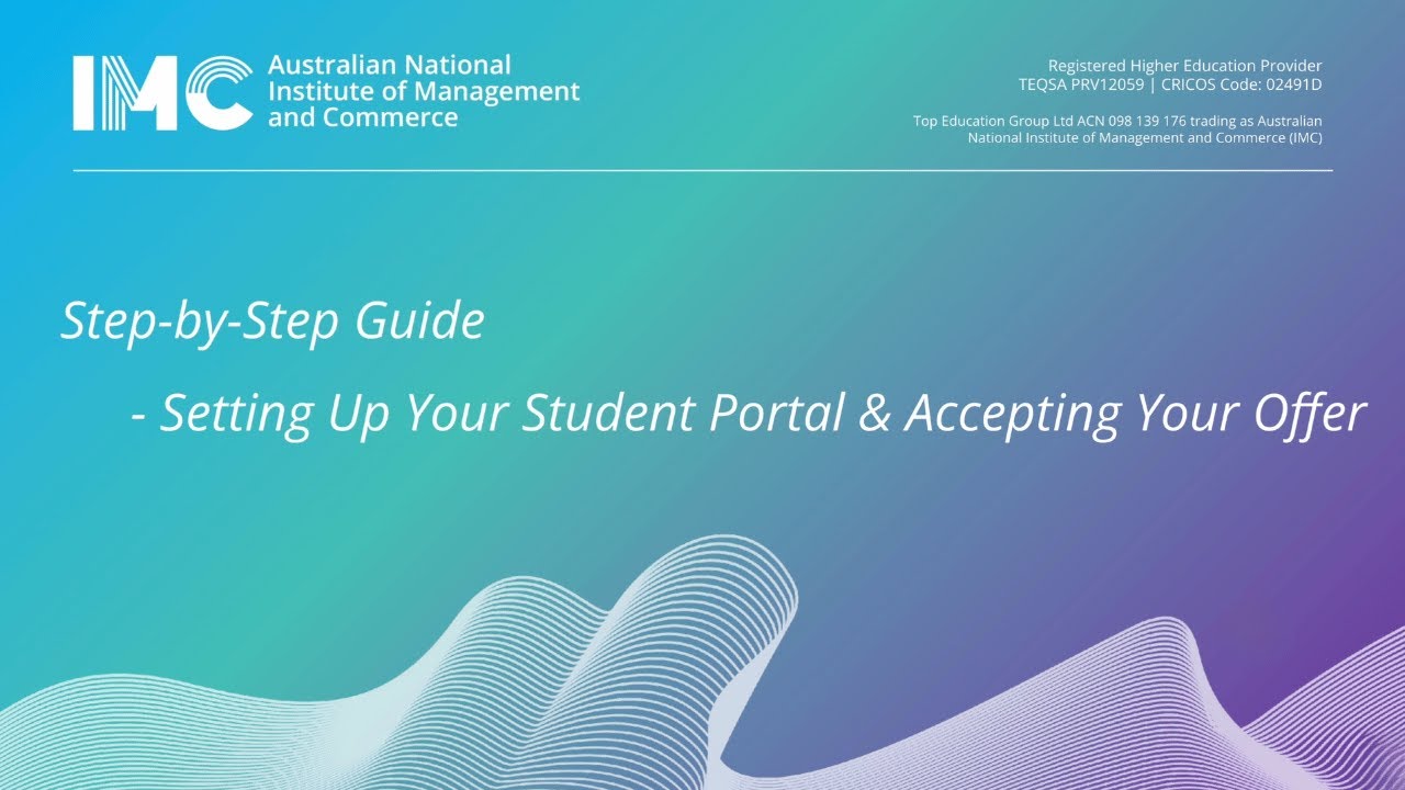 Student Portal Setup and Offer Acceptance Guide - YouTube
