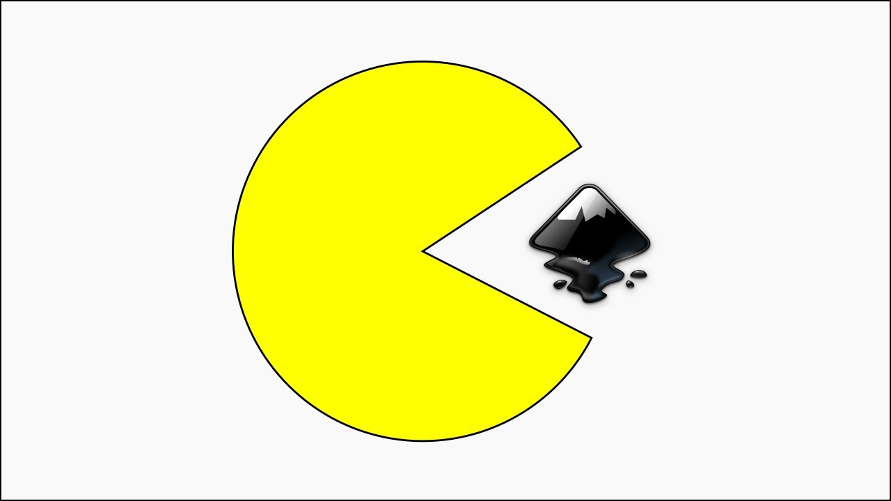 How to draw pacman shape in inkscape || Inkscape Tutorial - YouTube