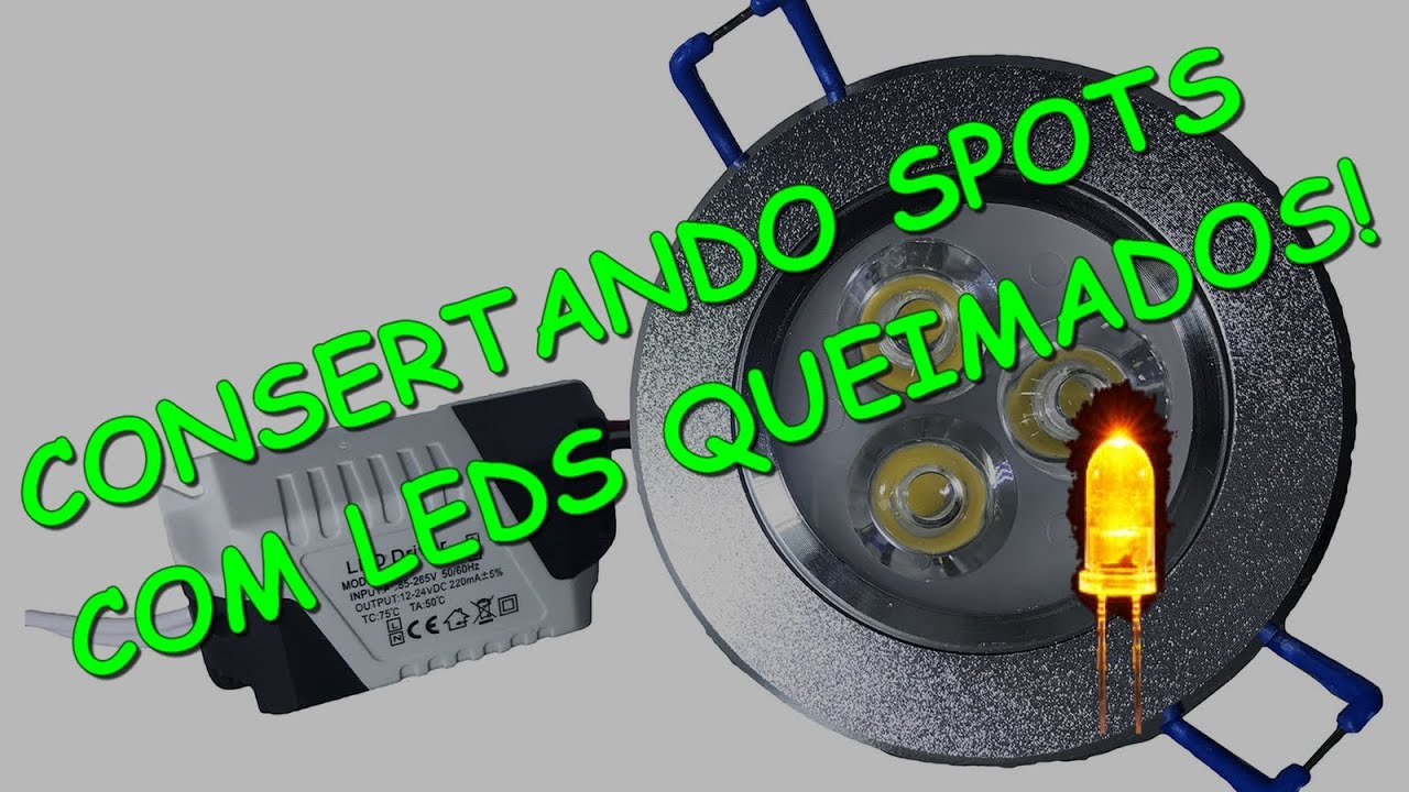 Como consertar LED spot (reaproveitar) - YouTube
