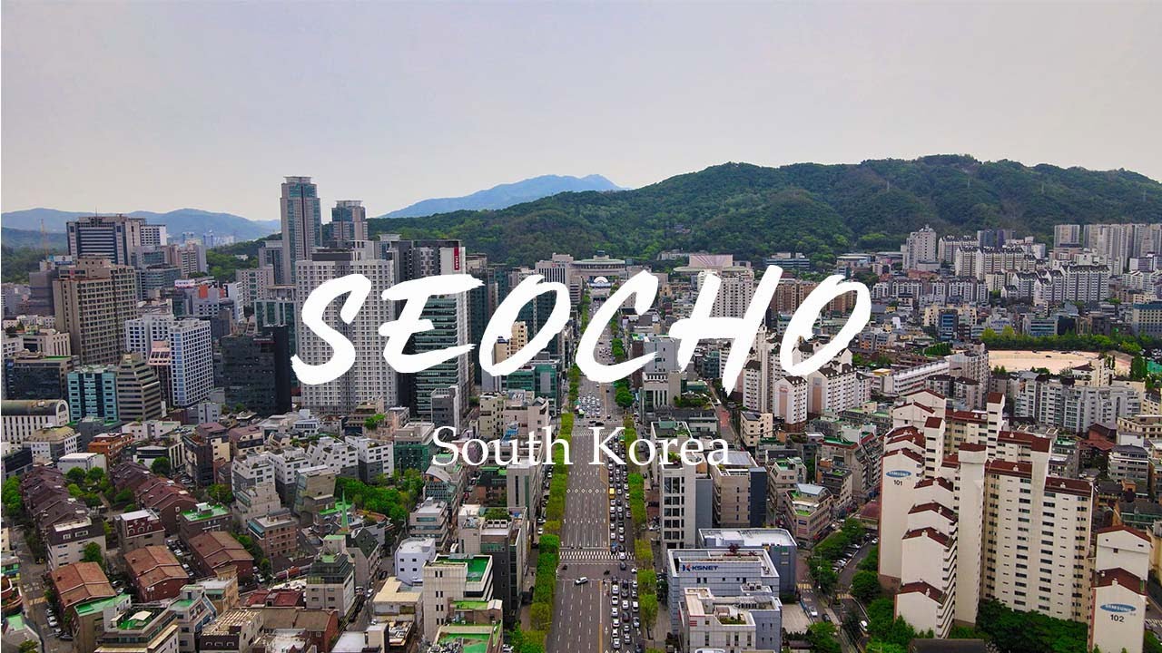 [4K] Seocho Station Monmartre Park Drone Footage, 서초역 여행 영상 - YouTube
