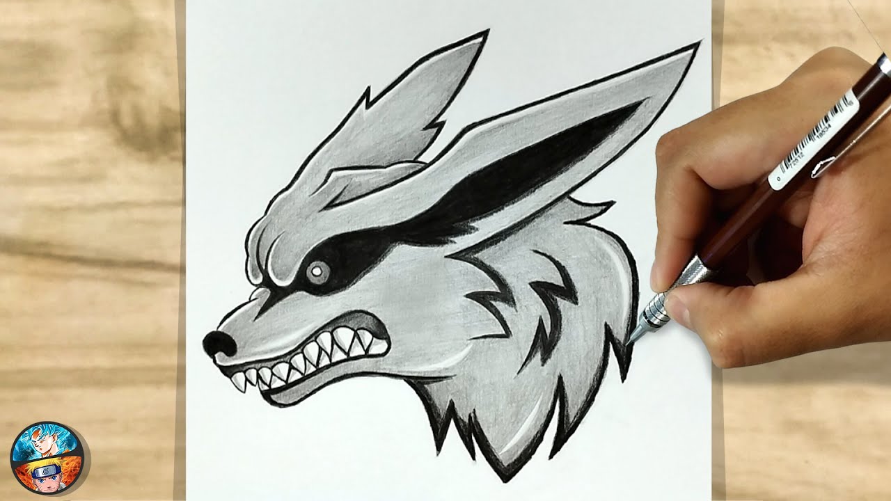 How to draw KURAMA from NARUTO | pencil sketch - YouTube