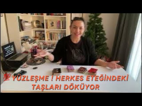 💯YÜZLEŞME ! HERKES ETEĞİNDEKİ TAŞLARI DÖKÜYOR #tarot #aklındakikişi #tarotfal #aşkfalı #astroloji 