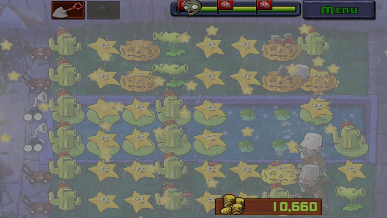 PvZ Adventure-2 Fog Level-10 | Plants vs Zombies Full HD Gameplay video ...