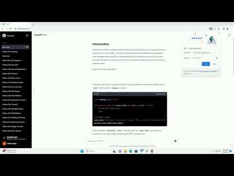 python dict type hint - YouTube