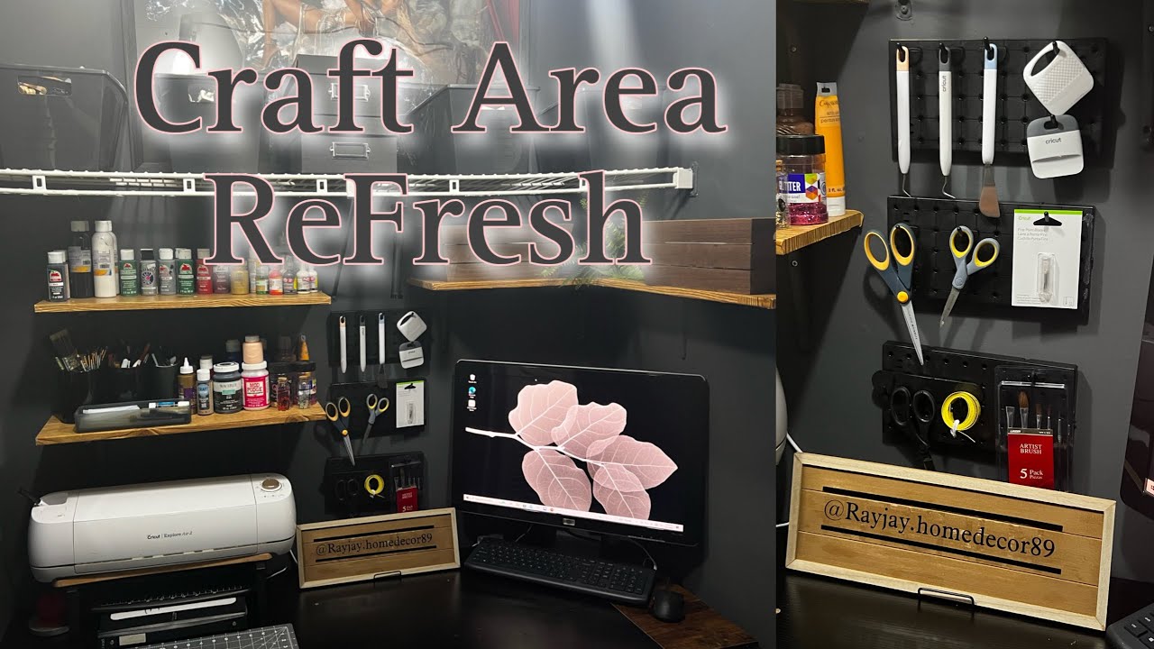 Craft Area Refresh - YouTube
