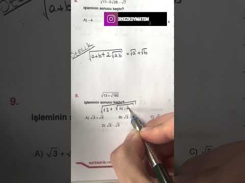 Kök içinde kök aman buna dikkat edin. #köklüifadeler #köklüsayılar #sayılar #sayılarıöğreniyorum