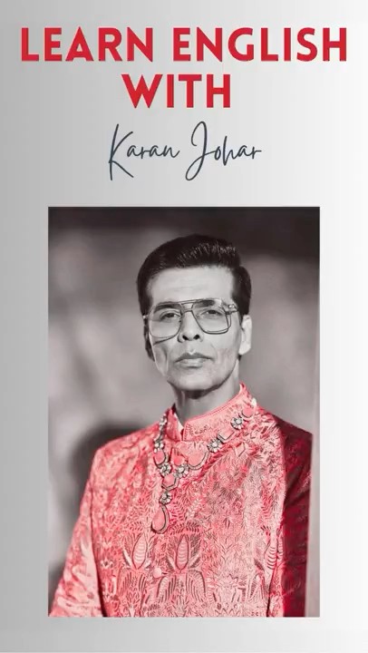 Learn English with Karan Johar - YouTube