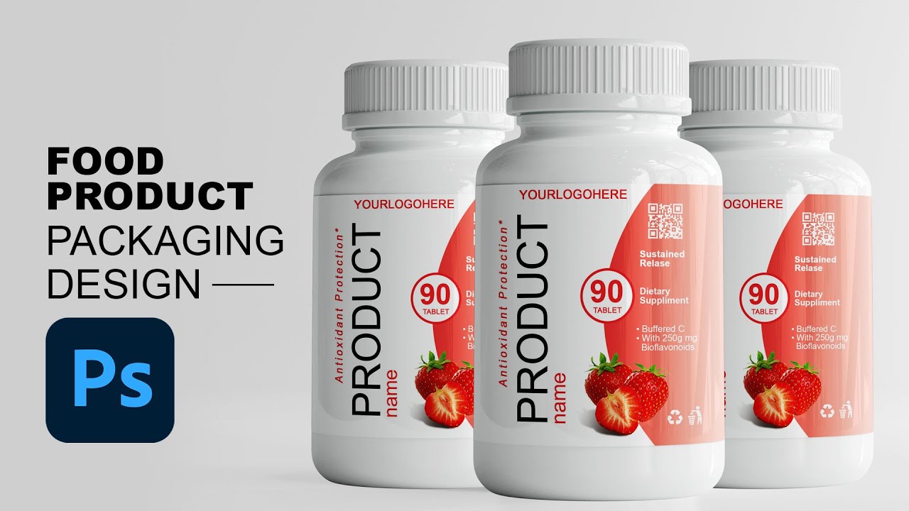 Product Packaging Design Tutorial in Photoshop | Photoshop 3D Mock-up ...
