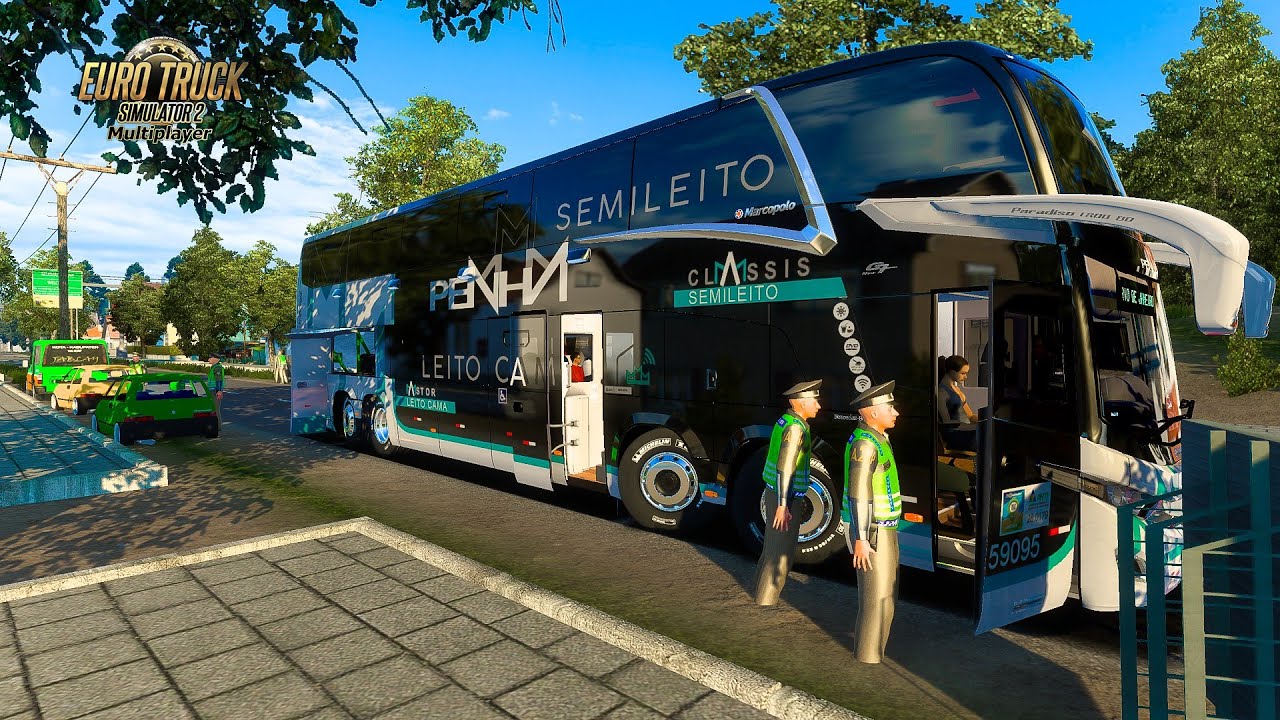 Police Check My Bus | Snake 🐍 Road | Euro truck simulator 2 | #bus # ...