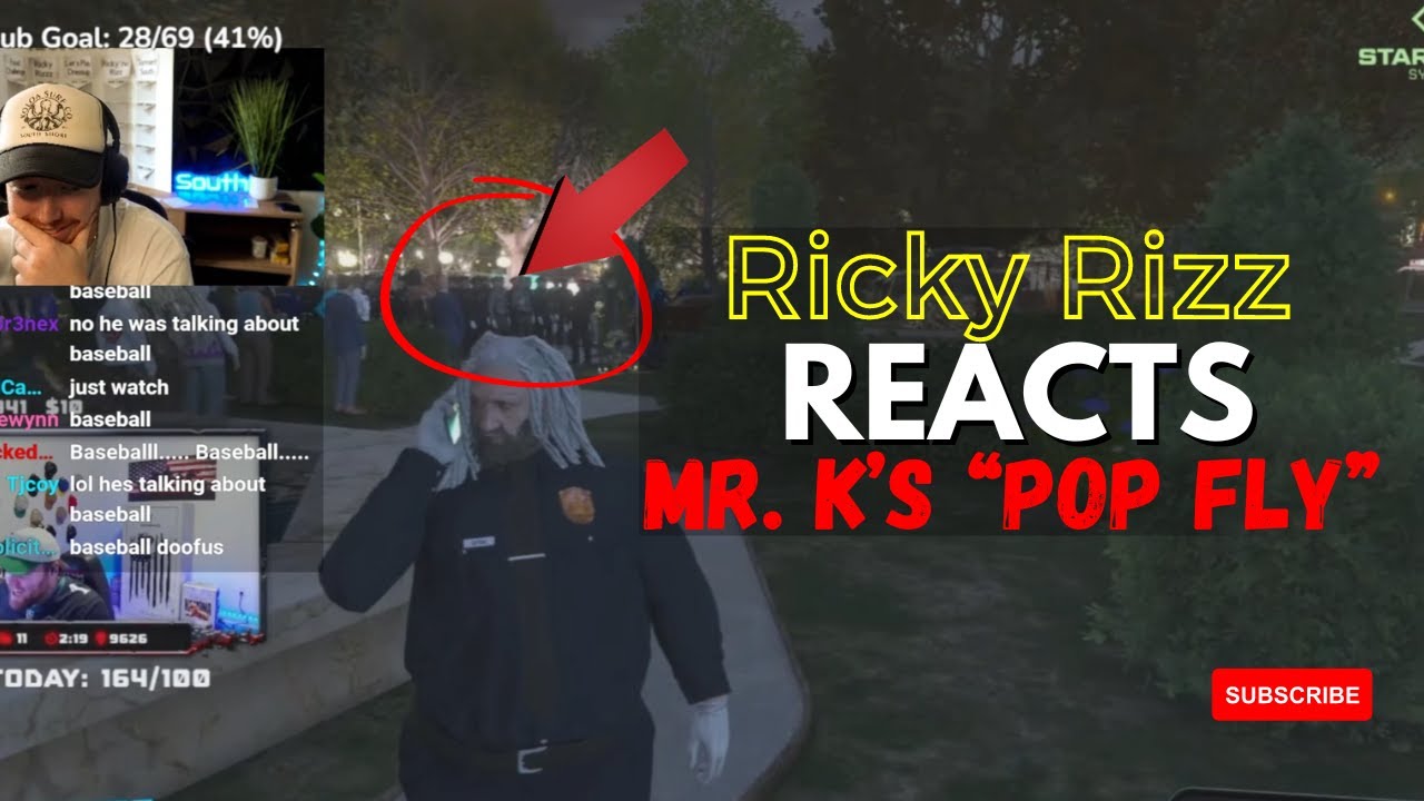 Ricky Rizz Reacts to "Mr K" K*LLING 30+ Cops with POP FLY! 🫡 #gtarp ...