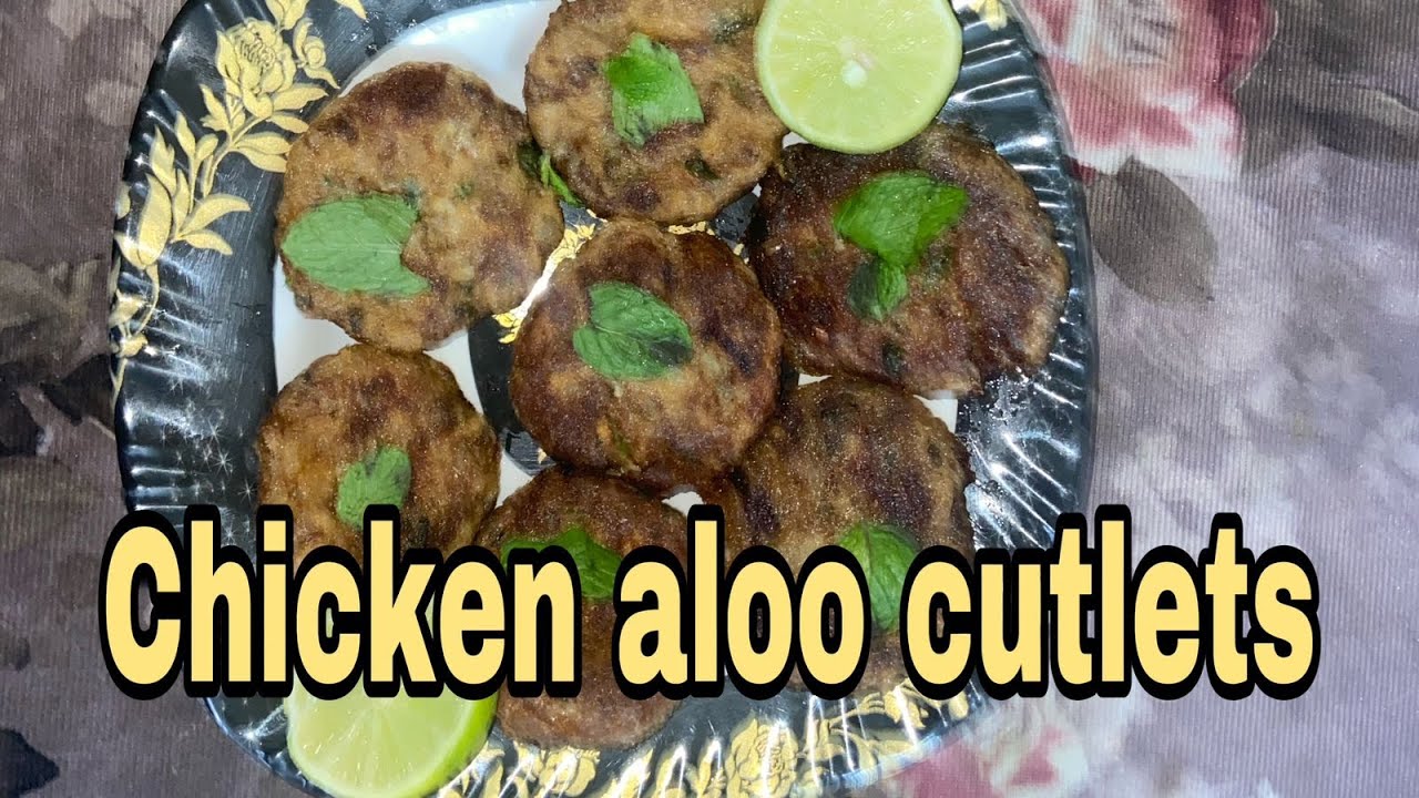 Chicken aloo cutlets recipe - YouTube