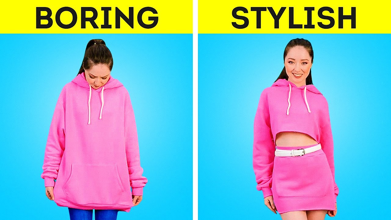 Amazing Clothing Hacks to Look Trendy|| Clothes Transformation Hacks ...