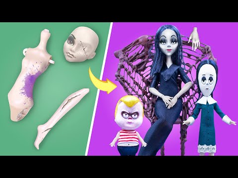 Bebeklerle Oynamanın Yaşı Olmaz! 10 Addams Ailesi  Barbie ve LOL Kendin Yap Tarzı Bebek