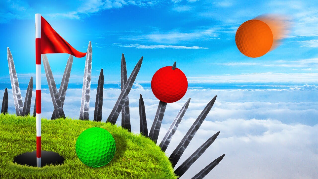 DODGE THE SPIKES TO WIN! (Golf It) - YouTube