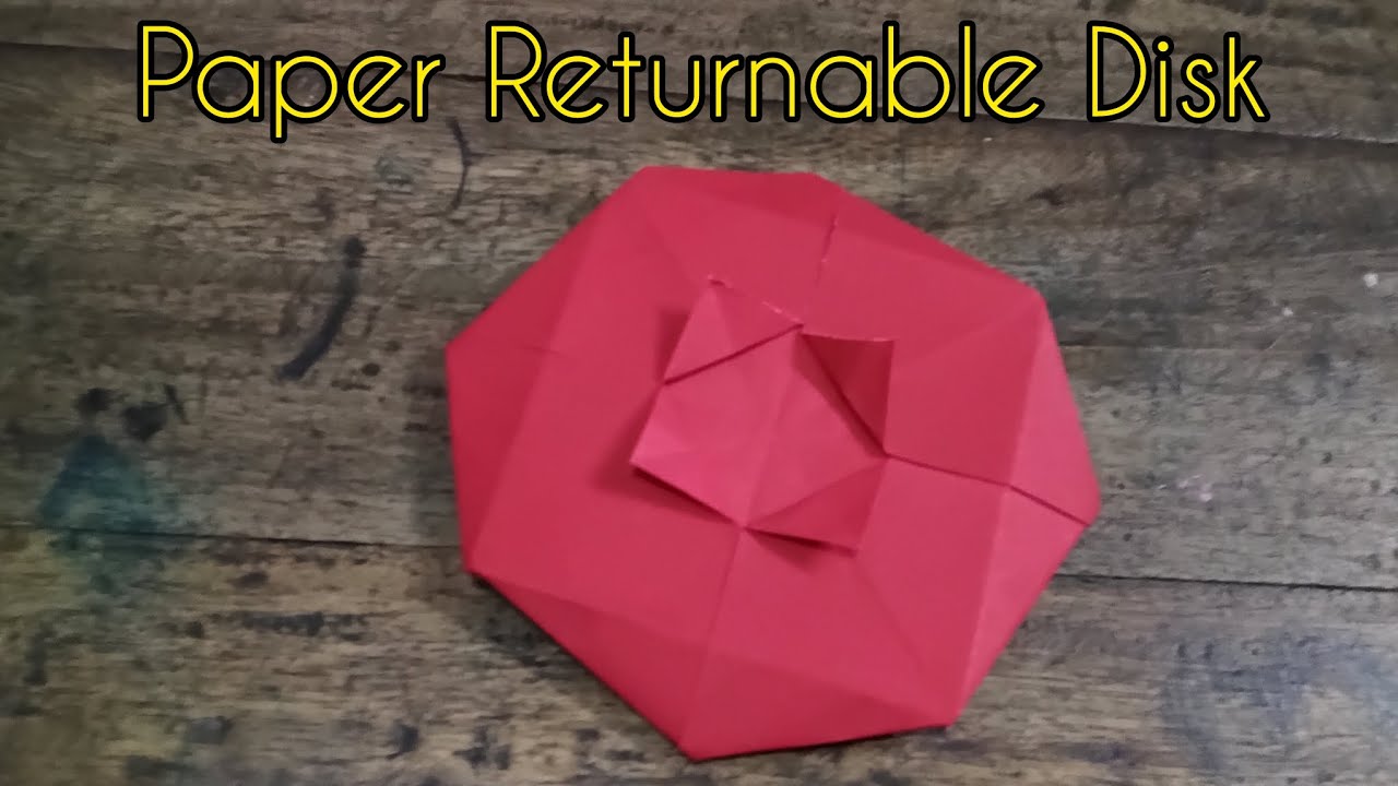 Paper Returnable Disk💿😎 #Paper_Craft_Series - YouTube