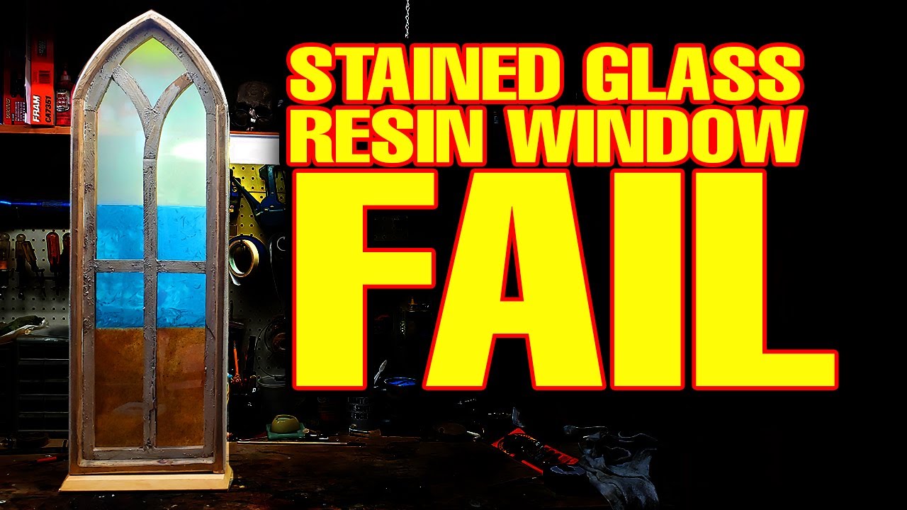 Stained Glass Window Resin FAIL - YouTube