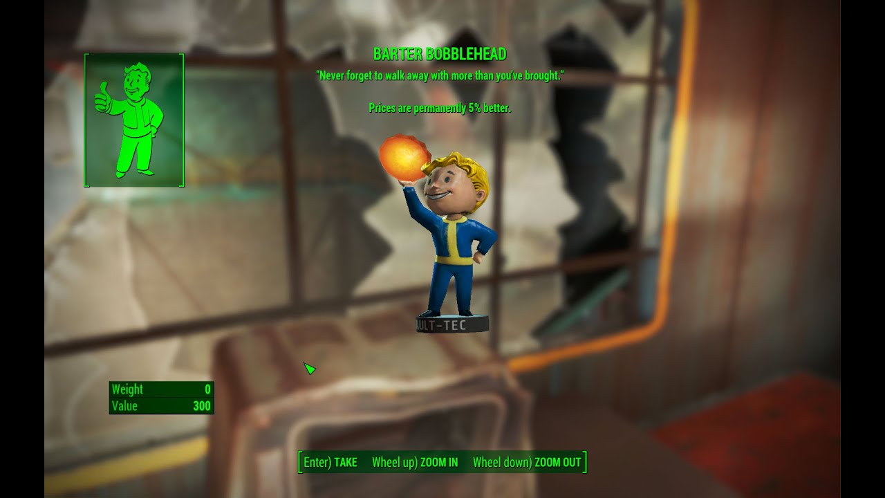 Barter Bobblehead - Longneck Lukowskis Cannery - Fallout 4 - YouTube
