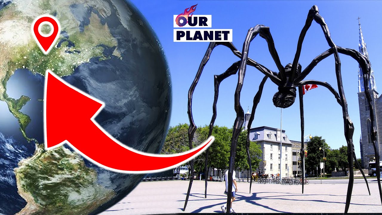 An incredibly giant spider 🌍 on Google Earth and Google Maps - YouTube