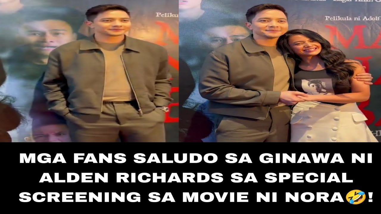 MGA FANS SALUDO SA GINAWA NI ALDEN SA SPECIAL SCREENING SA MOVIE NI ...