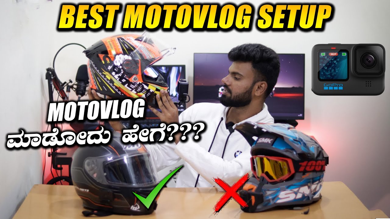 Best Motovlogging Setup | Motovlog ಮಾಡೋದು ಹೇಗೆ ??? | GoPro Setup ...