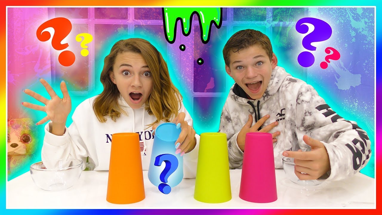 MYSTERY CUP SLIME MAKING CHALLENGE | Kayla Davis - YouTube