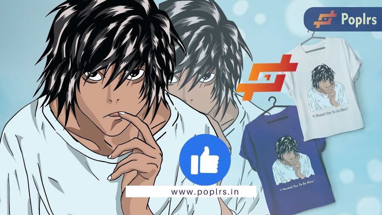 Creating Vector art of L .. D1, Death Note | Adobe illustrator | Vector ...