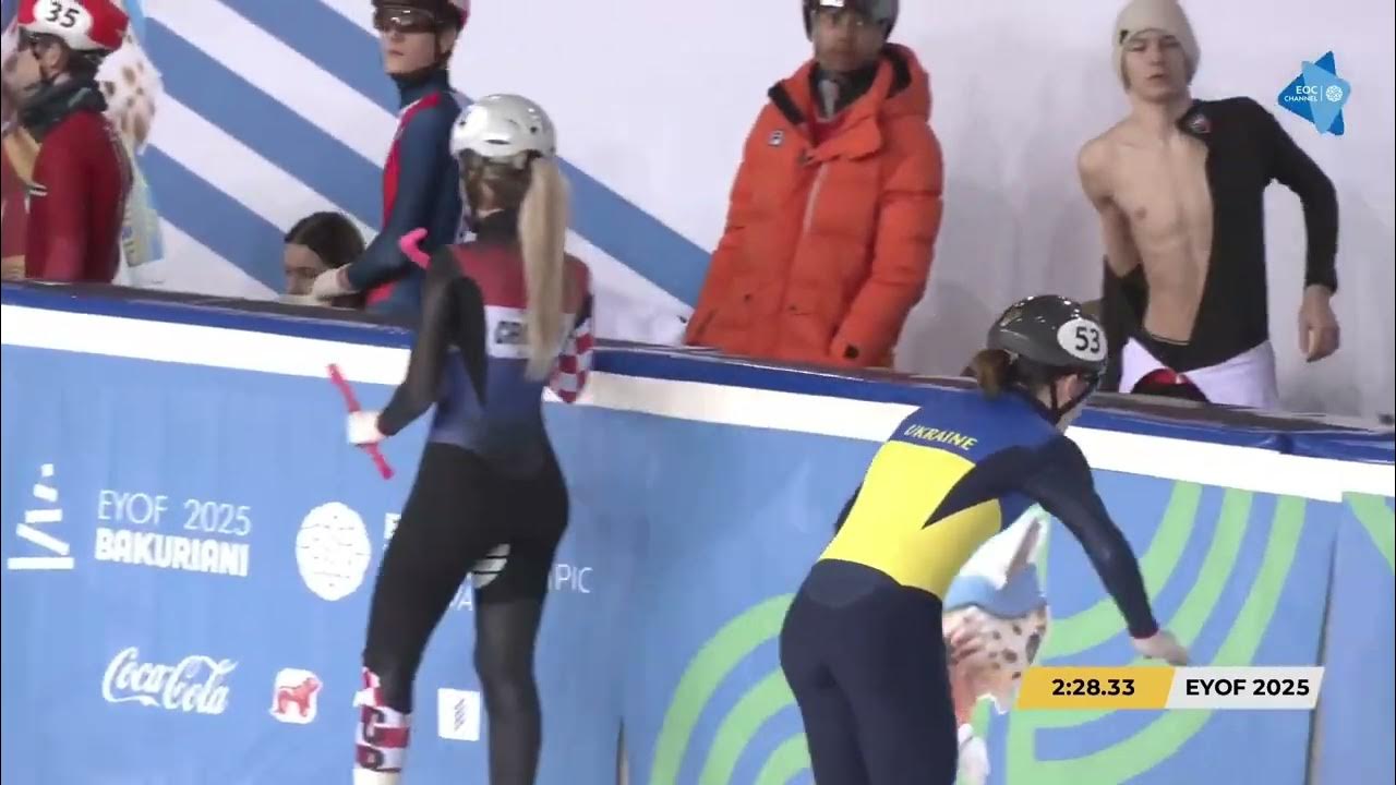 013 EYOF Bakuriani 2025 1500m Ladies Semi Finals 3/3 - YouTube