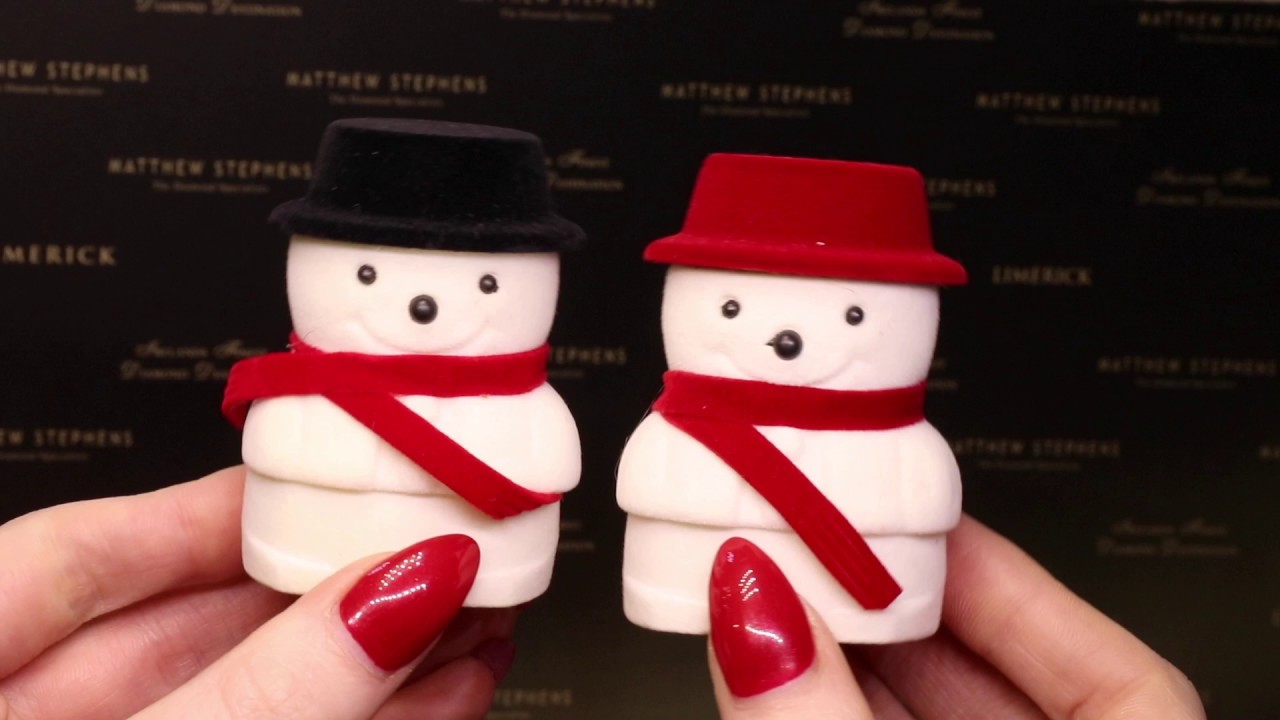 Snowman Vs Snowman featuring two solitaire rings - YouTube