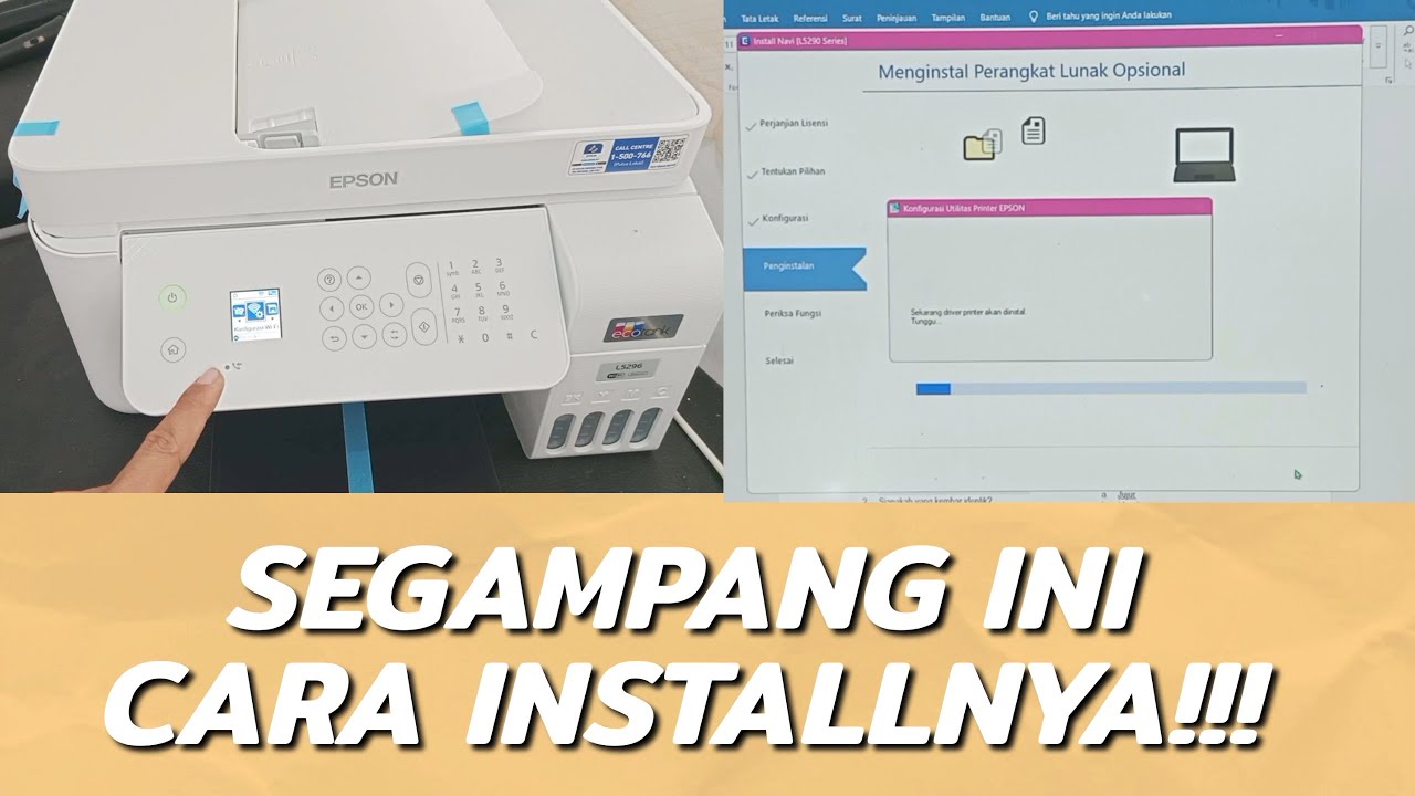 Full Lengkap!! Cara INSTALL DRIVER Epson L5296/L5290 agar bisa Ngeprint ...