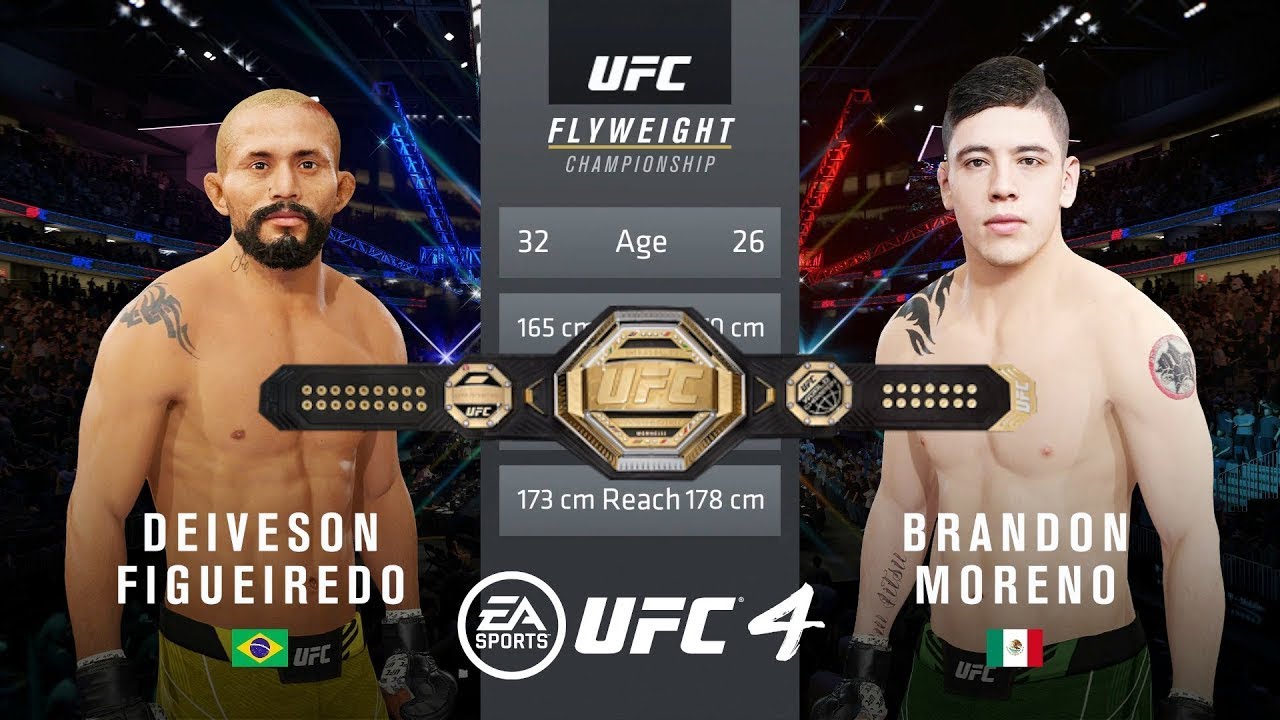 UFC 4 | BRANDON MORENO VS. DEIVESON FIGUEREDO 4 | UFC 283 | PS5 | 4K ...