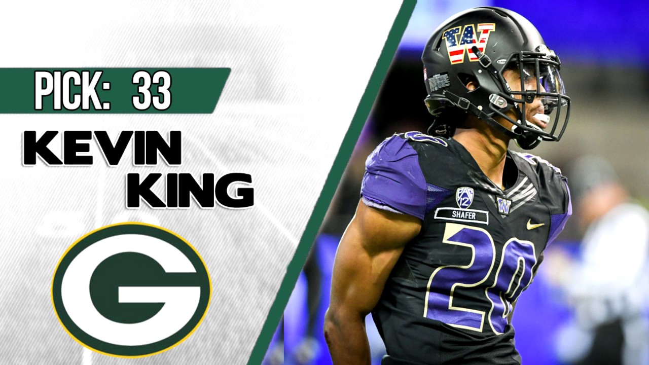 GREEN BAY PACKERS SELECT KEVIN KING 33RD OVERALL | 2017 NFL DRAFT - YouTube