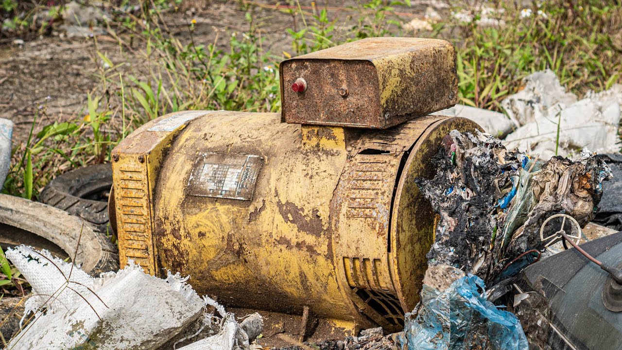 Restoration Videos 380v old generator to 220v 7kw - Repair And ...