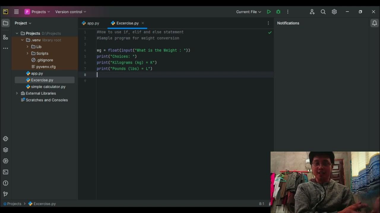 Python Programming for beginner and intermediate level. Filipino discussions. If, elif, and else ...
