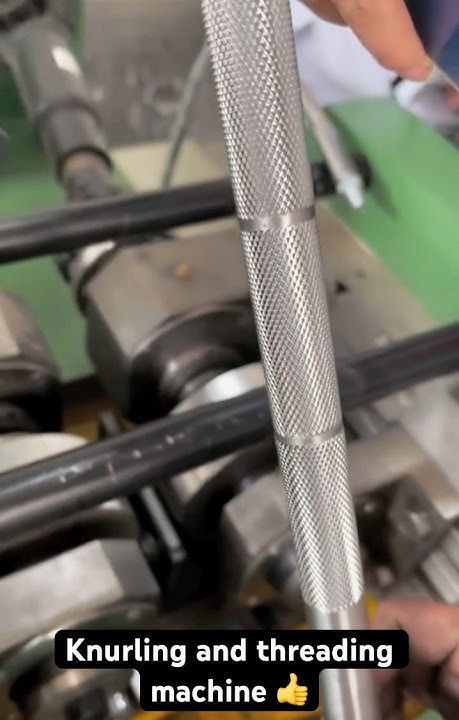 Knurling and threading at the same time, marvelous machine👍 - YouTube