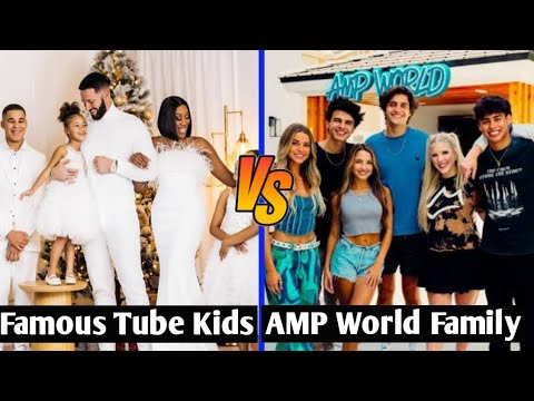 Famous Tube Kids Family Vs AMP World Family (Real Names And and Ages ...