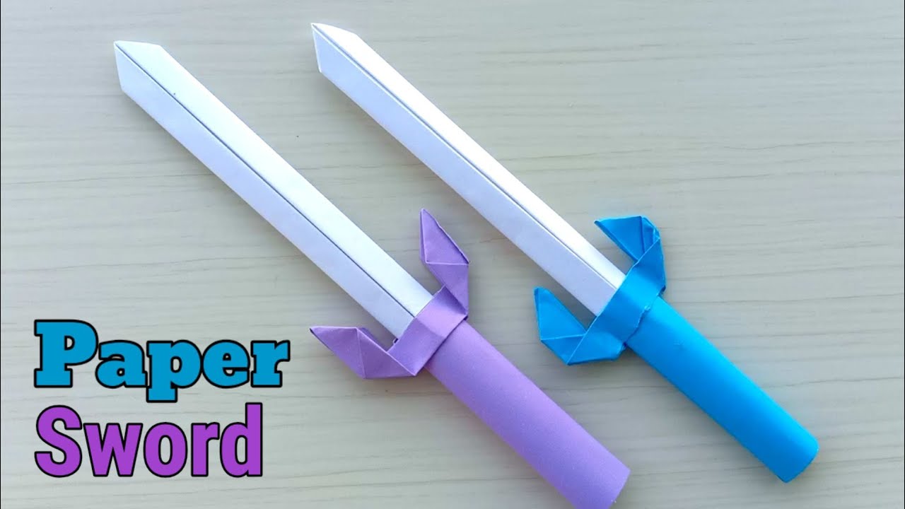 DIY PAPER SWORD / Paper Crafts For School / Paper Craft / Easy kids ...