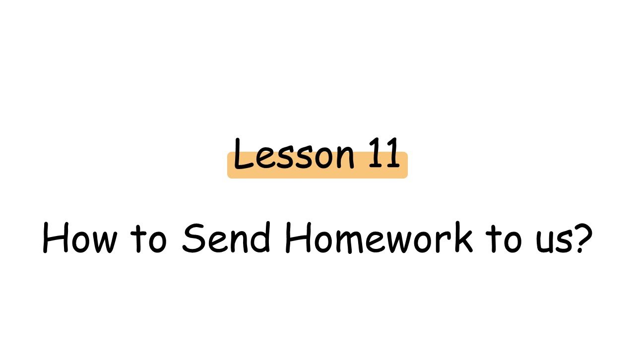 [PowerPoint Tutorial (Advanced)] #11 How to Send Homework to Us - YouTube