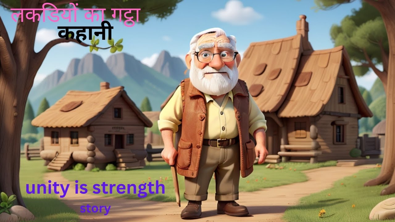 UNITY IS STRENGTH HINDI STORY|bundle of sticks story|ai story|moral ...