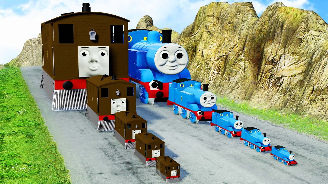 Big & Small Toby The Tram Engine vs Big & Small Thomas The Train vs ...