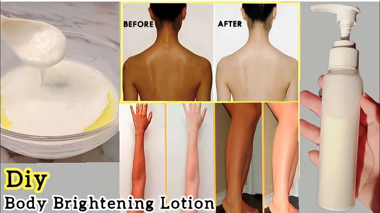 DIY Body moisturizing brightening lotion|make your body smooth and ...