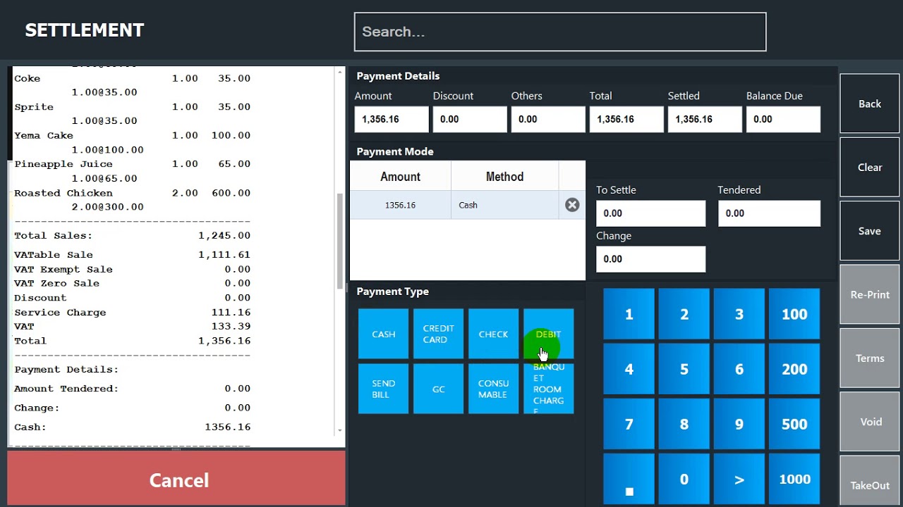 POS - Settlement of a Check - YouTube