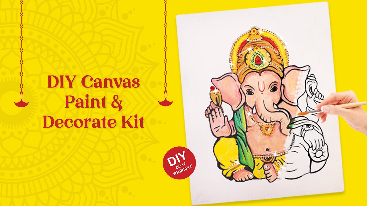 DIY Canvas Paint & Decorate - YouTube