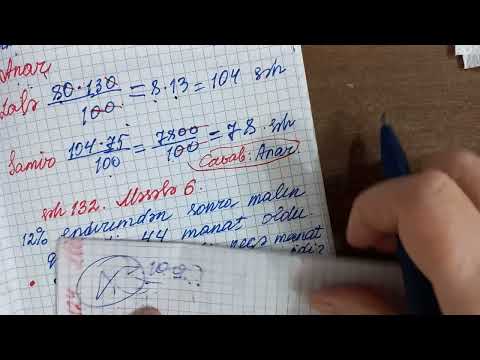 Riyaziyyat 5ci  sinif  1 ci hissə  səh. 132. Məsələ3--8