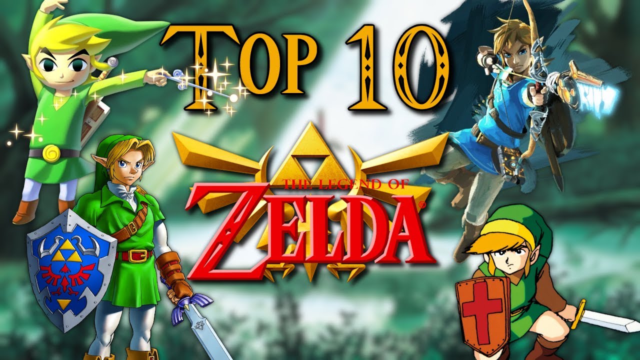 Top 10 Greatest Legend of Zelda Games - YouTube