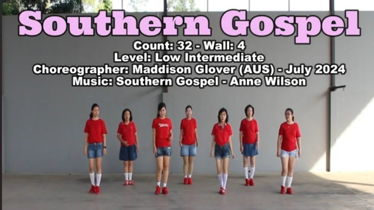 Southern Gospel - Line Dance - YouTube