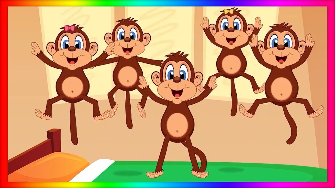 Five Little Monkeys | + More Nursery Rhymes for Kids | ABC Baby Songs ...