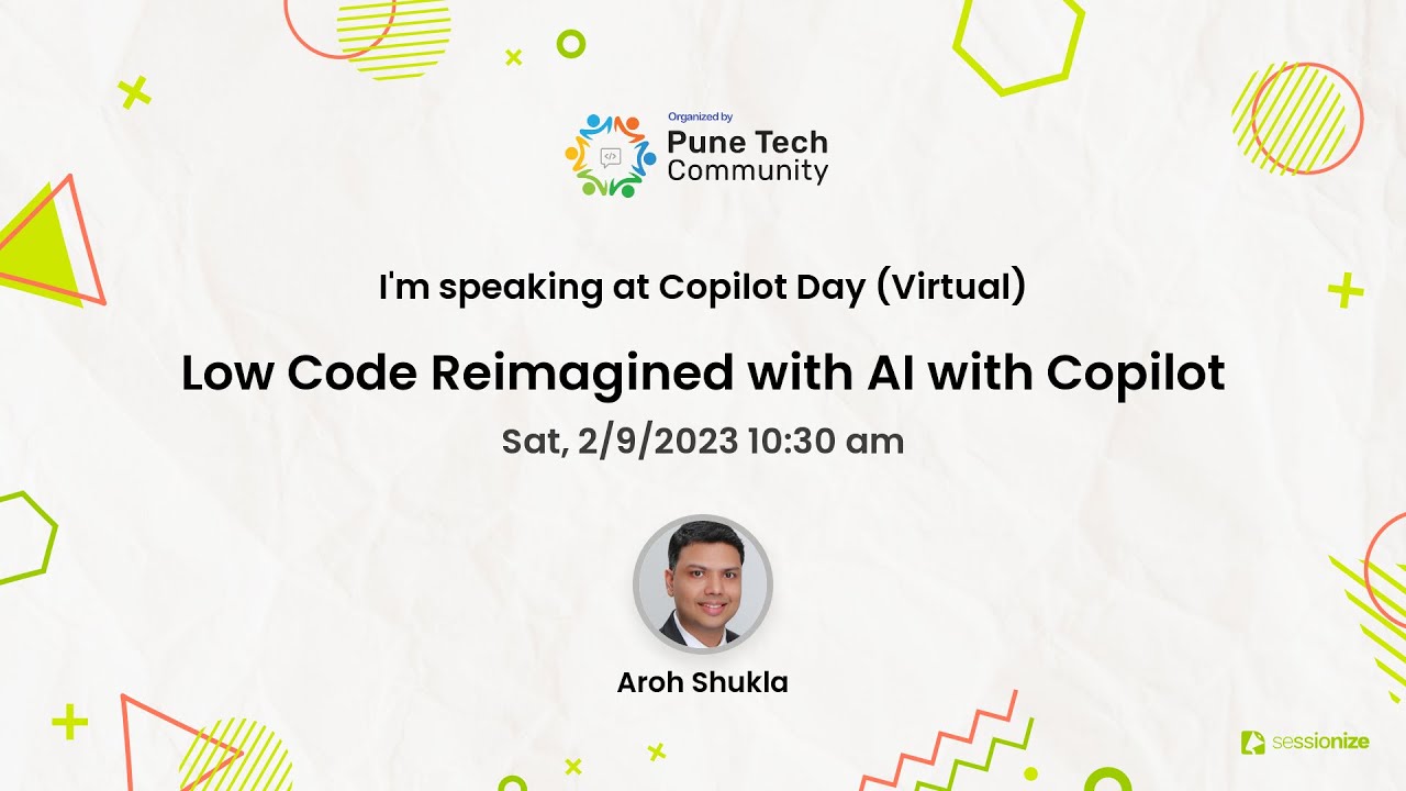 Low Code Reimagined with AI with Copilot by Aroh Shukla - YouTube