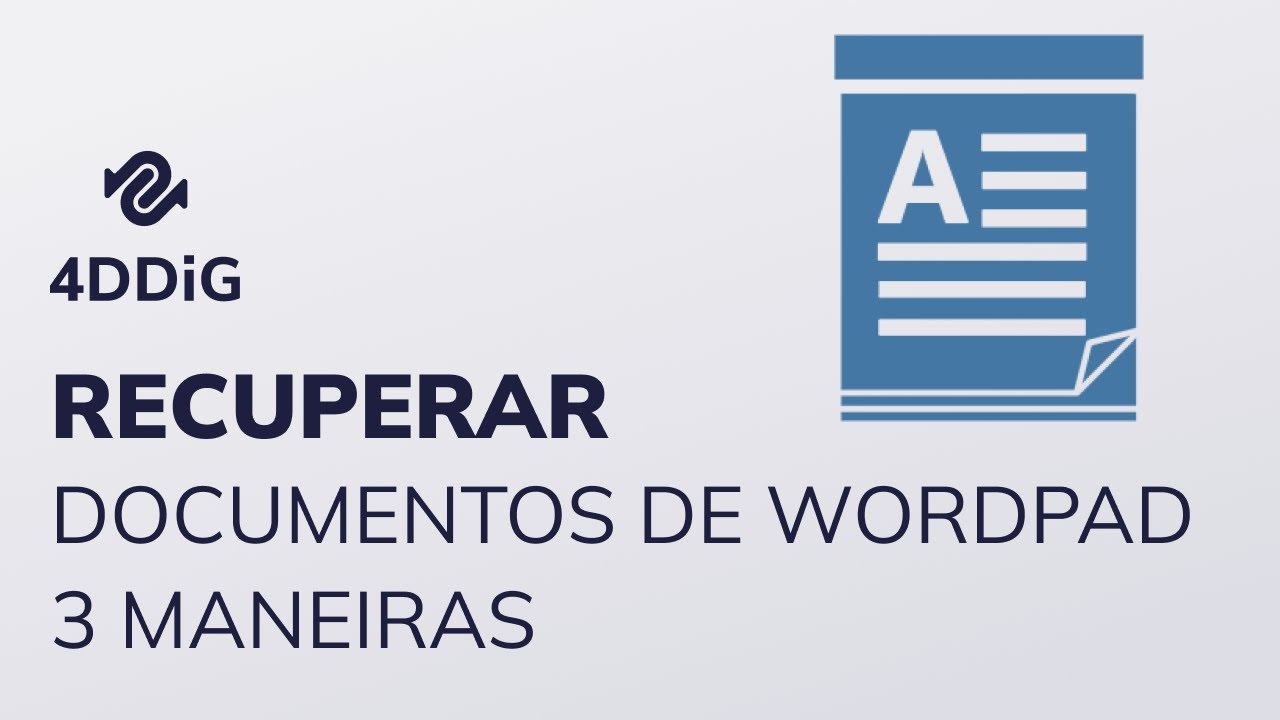 Como recuperar documentos de Wordpad? 3 maneiras! Microsoft Word 2007 ...
