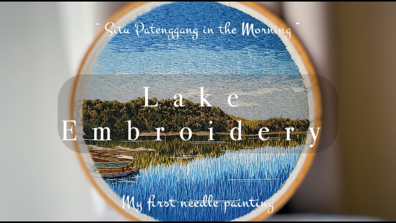 Lake Please Embroidery Design