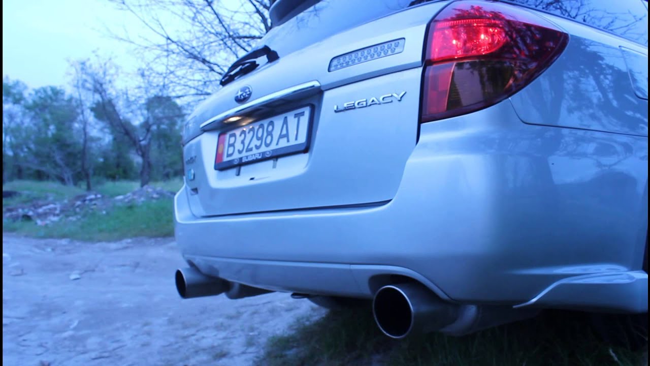 Subaru Legasy BP5 Fujitsubo Exhaust system - YouTube